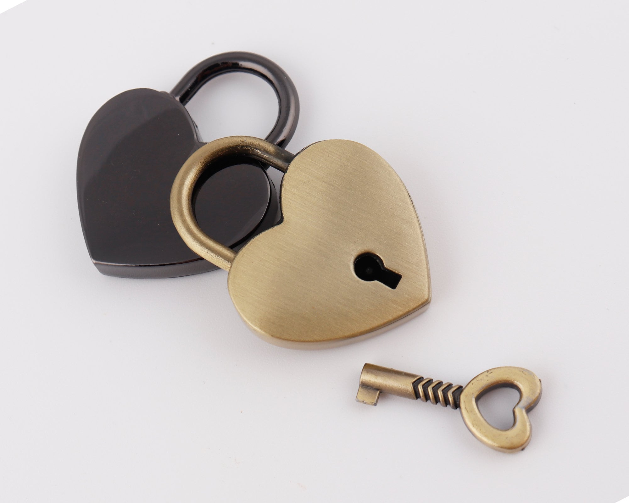 Metal Heart-shaped Padlock With Key Love Lock Couple Gifts - Etsy