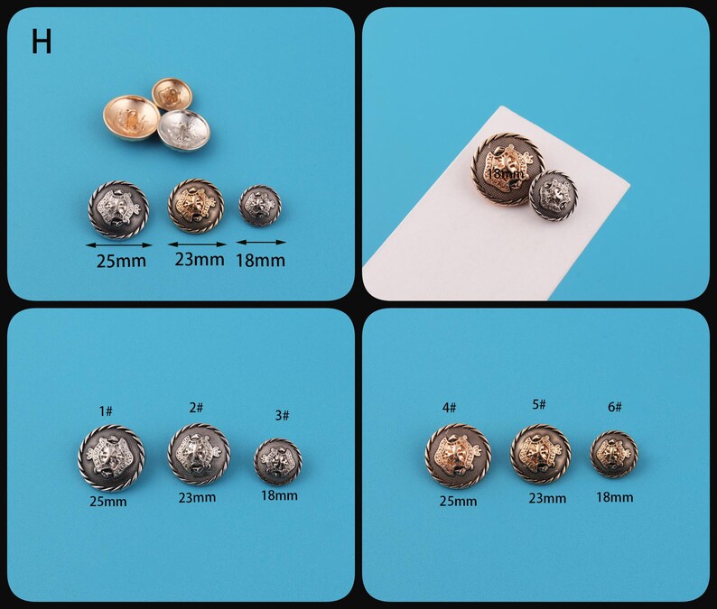 Metal Buttons : Various Types and Styles of Buttons, Fashion Coat ...