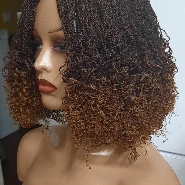 Black Curly Twist Wig Etsy