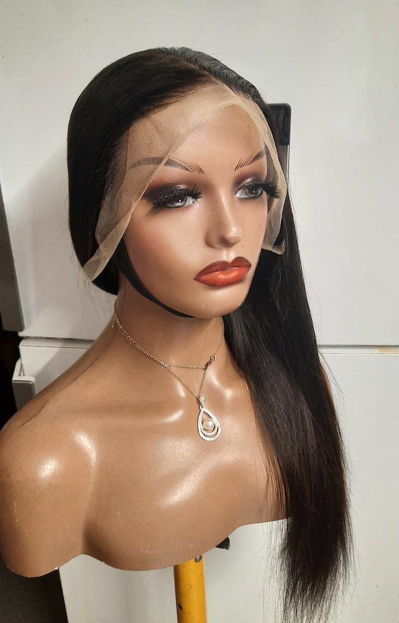 Virgin Unprocessed Peruvian Human Hair Transparent Lace Frontal Silky ...