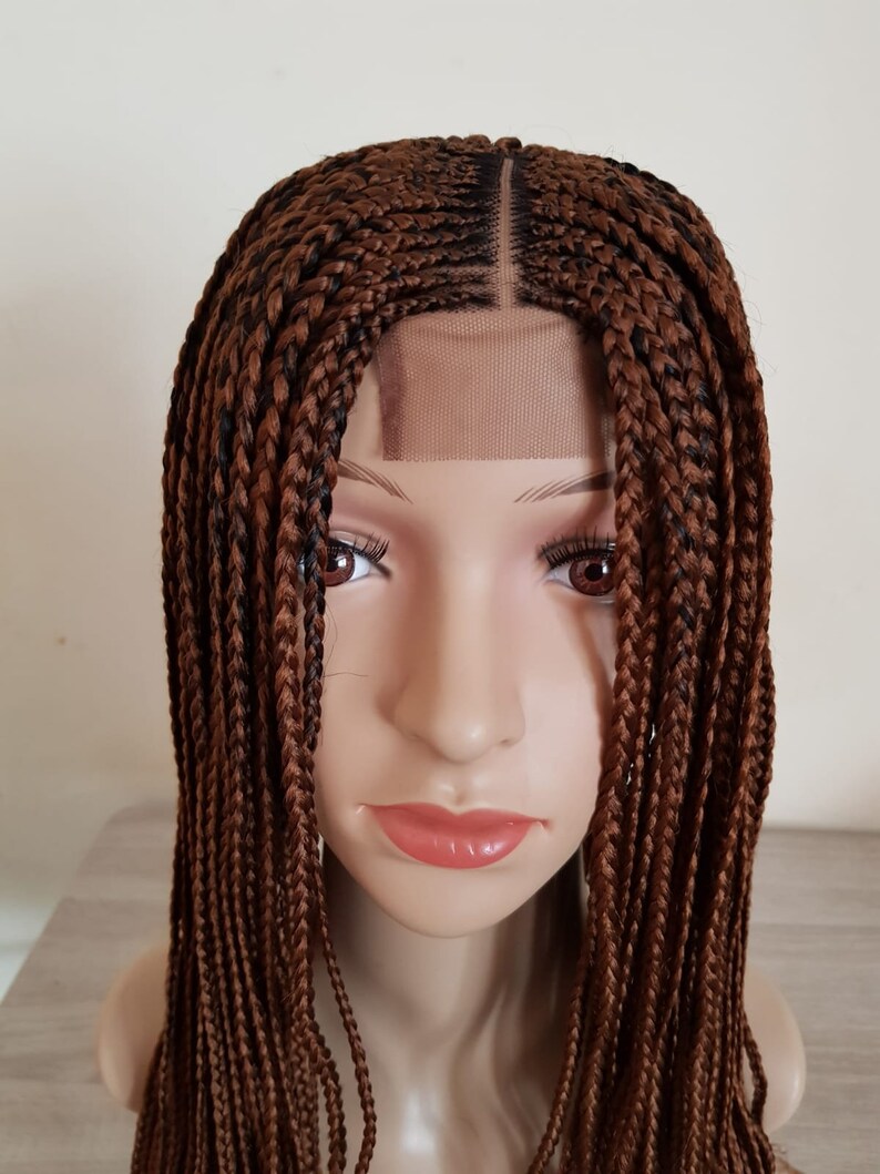 Middle Part Box Braided Wig - Etsy