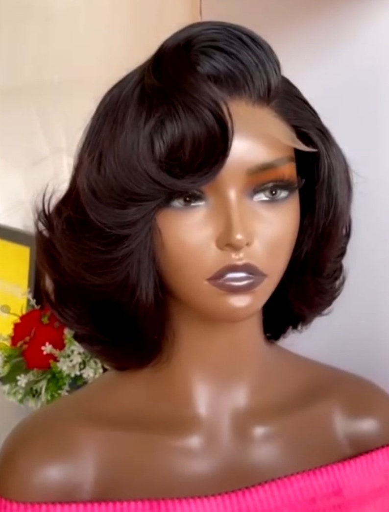 12A High Quality Virgin Peruvian Unprocessed Human Hair Side Part Flip ...