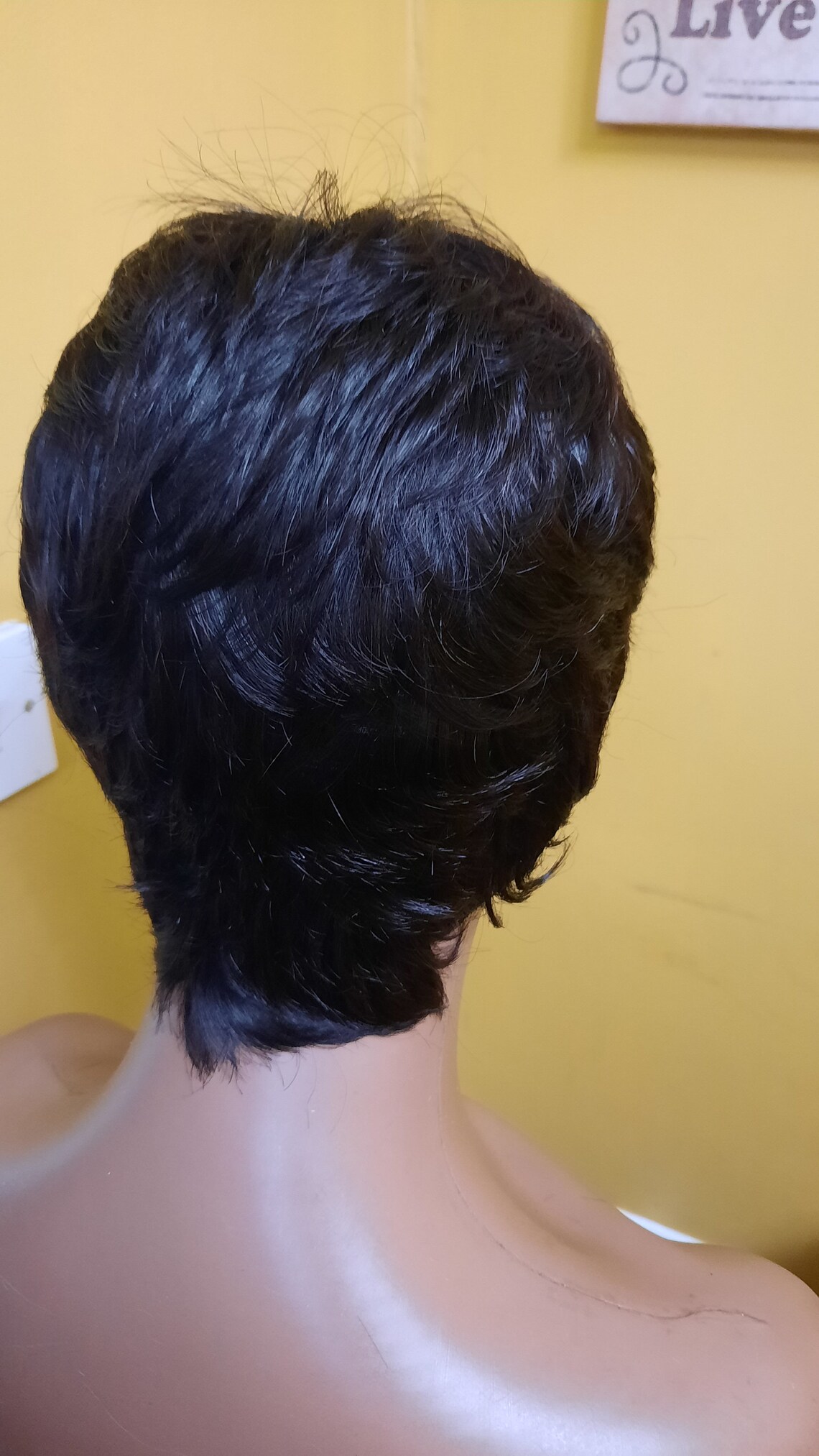 High Quality Unprocesed Human Hair Pixie Cut Short Skull Cap Wig - Etsy UK