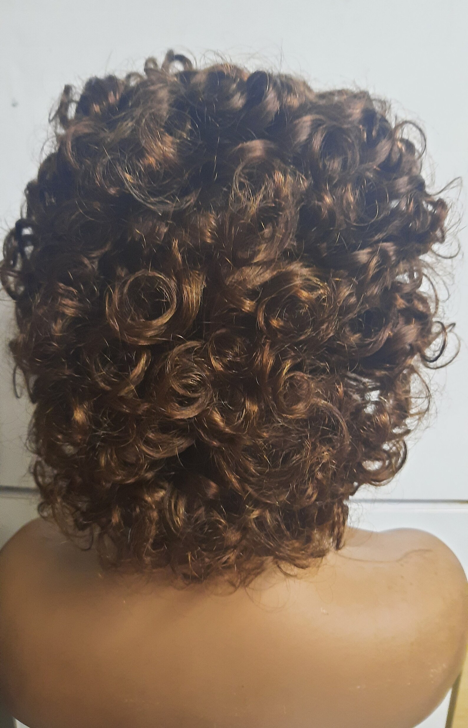 Fringe/bang Egg Curls Peruvian Human Hair Wig in 8inches - Etsy