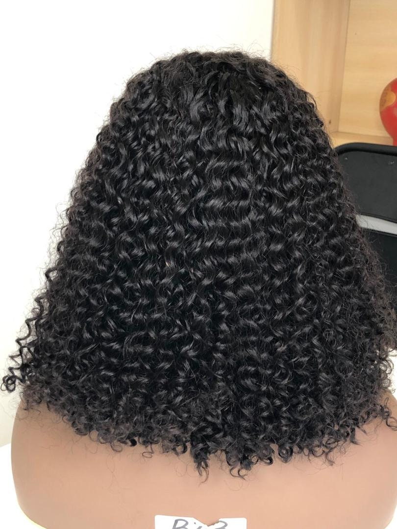 Virgin Unprocessed Eurasian Curly Glueless 2x4 Lace Closure Bob Wig - Etsy