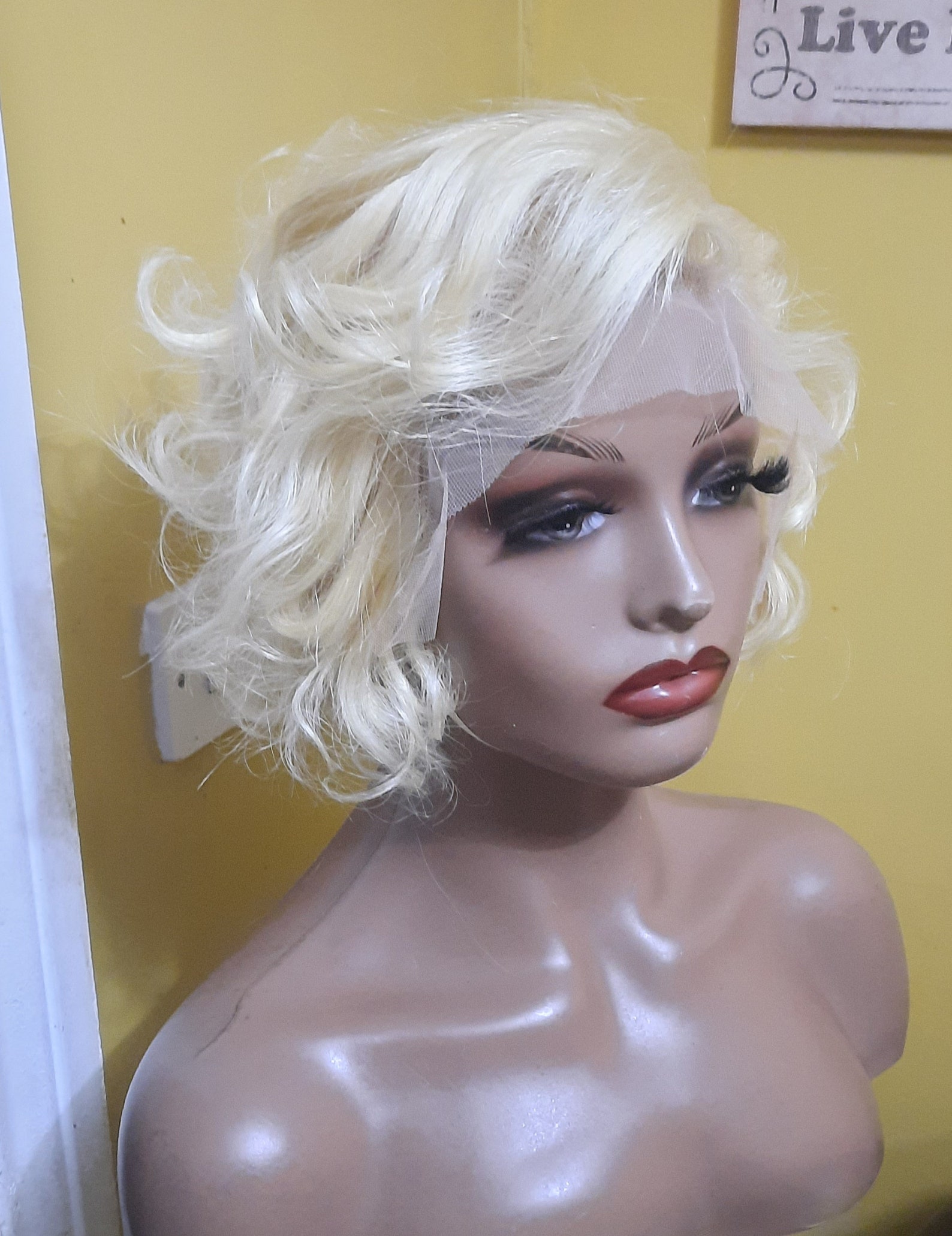 Virgin 13x4 Loose Curly Short Pixie Cut Lace Wig in 613,, 99j - Etsy