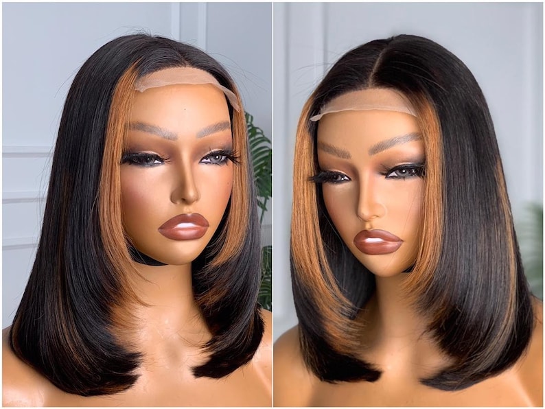 Glueless Layered Highlighted Virgin Unprocessed Vietnamese Bone ...