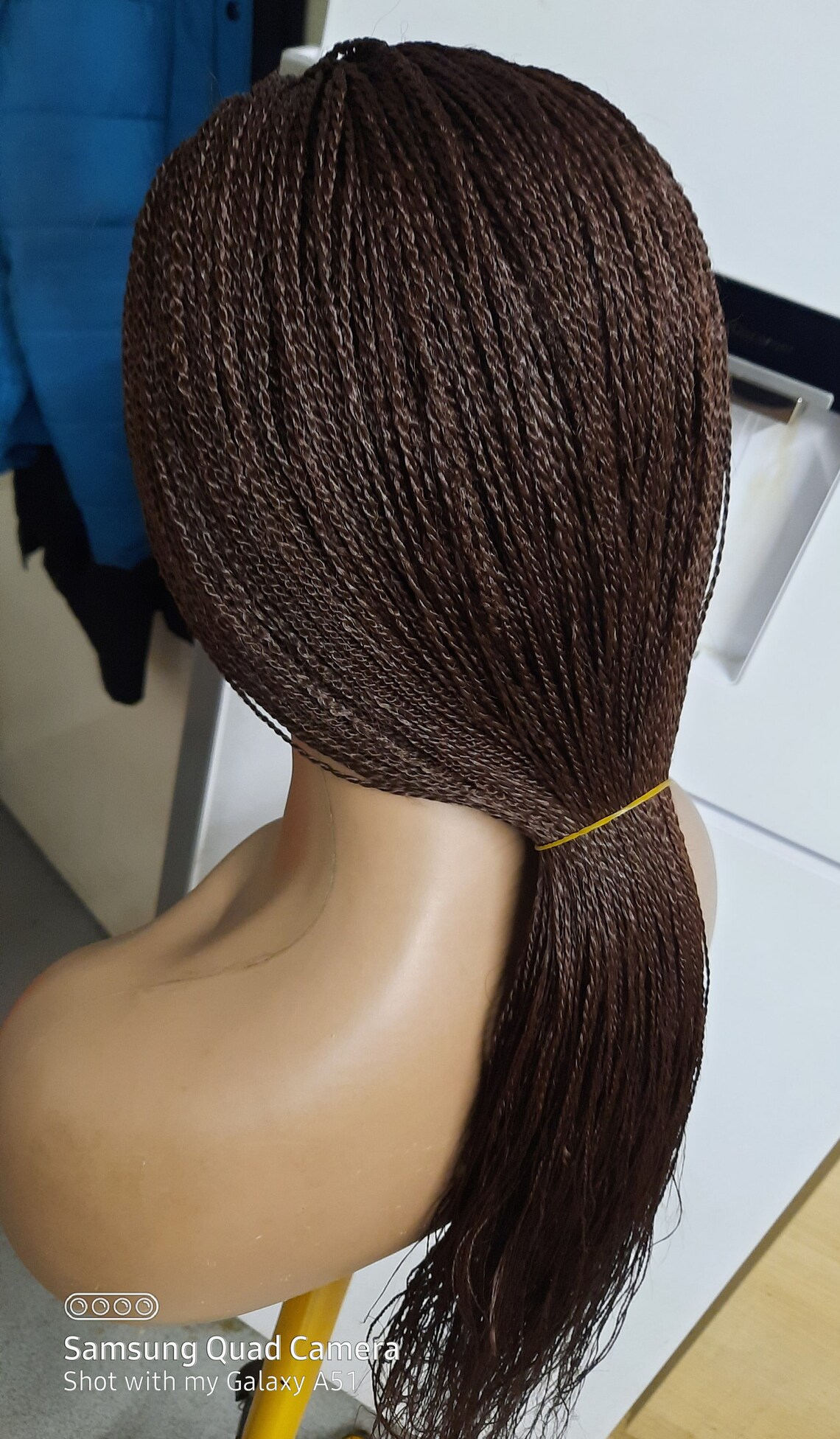 Ready to Ship Handmade Micro Side Part Twist Braided Wig in /33 - Etsy UK