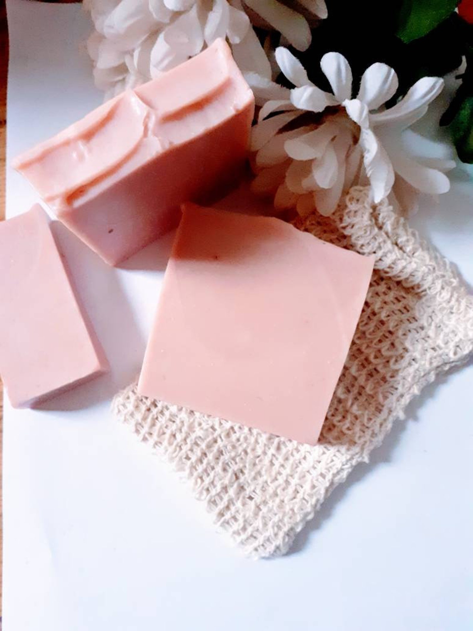 Pink Rose Clay Soap Natural Organic Clay Soap Etsy
