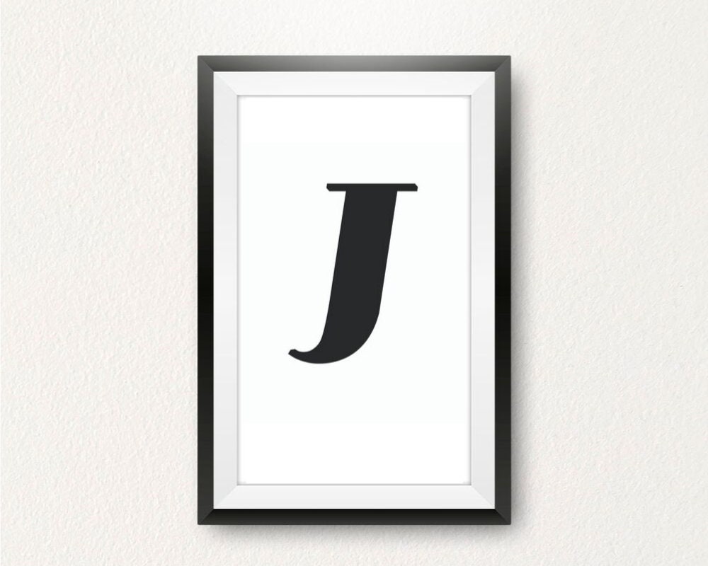 Letters of the Alphabet Printable Poster Typography - Etsy