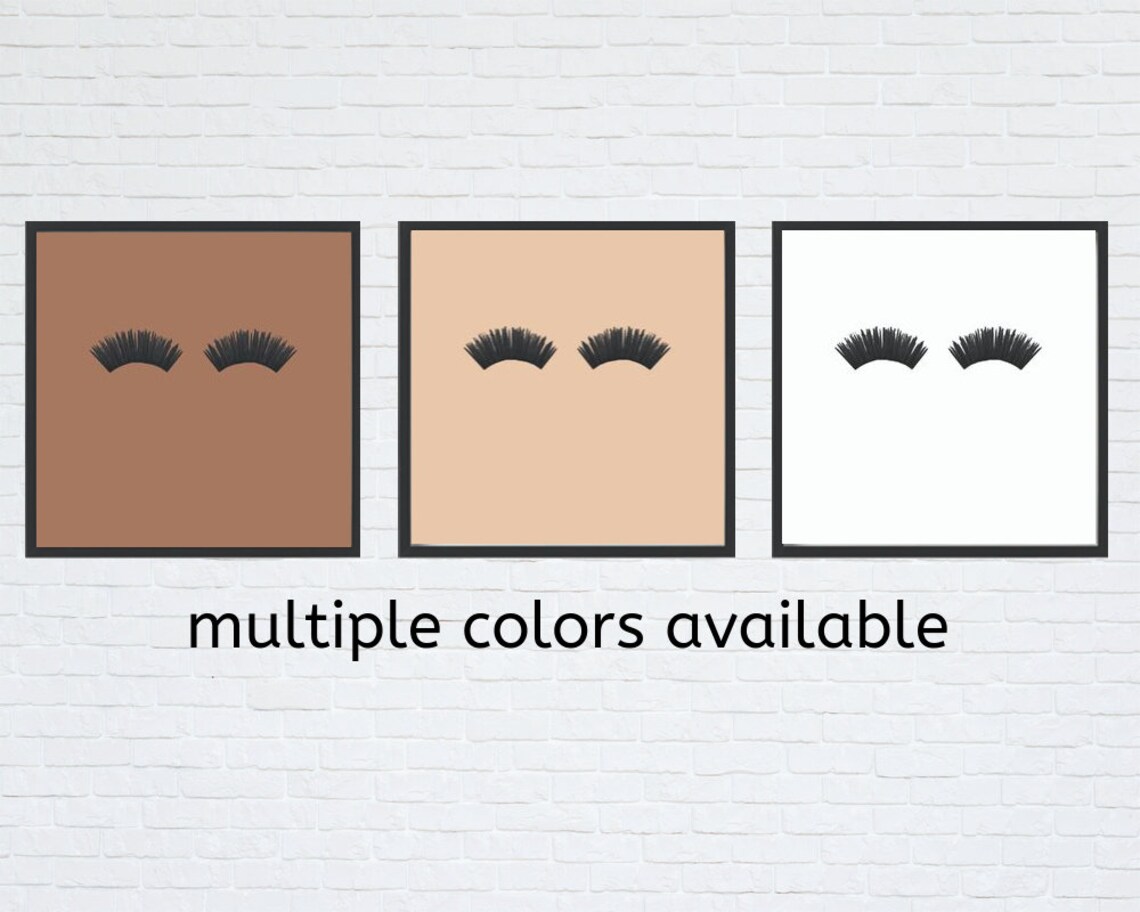 Lashes Printable Wall Art Instant Downloadble Gift Eyelashes - Etsy