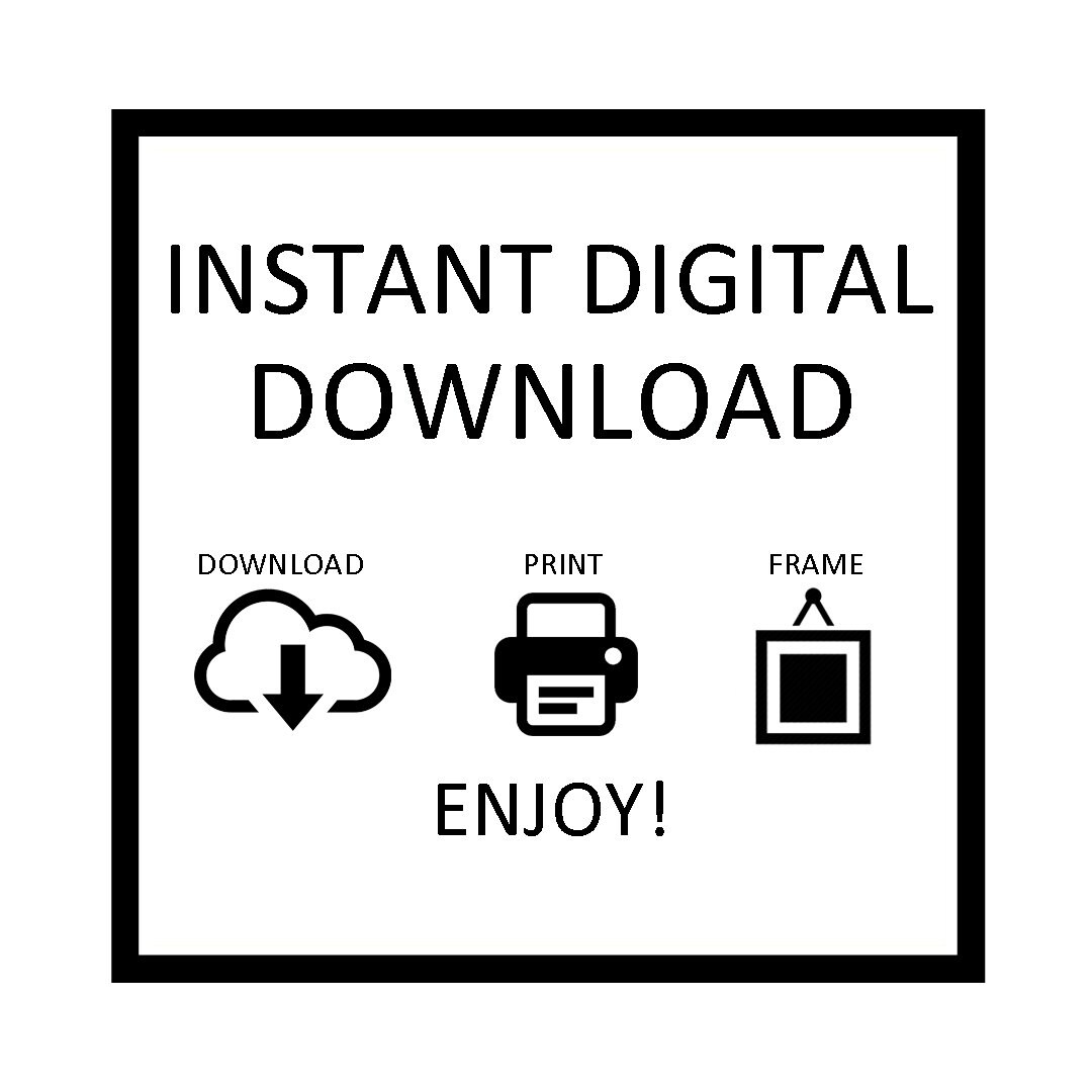 Letters of the Alphabet Printable Poster Typography - Etsy