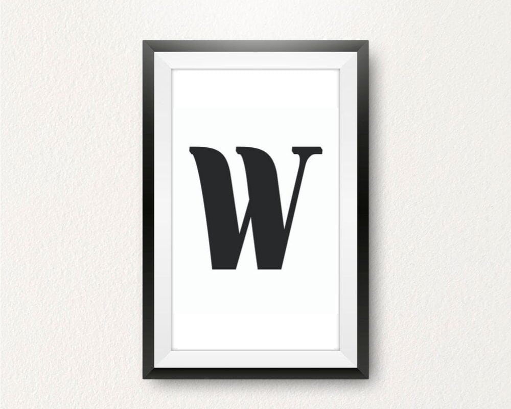 Letters of the Alphabet Printable Poster Typography - Etsy