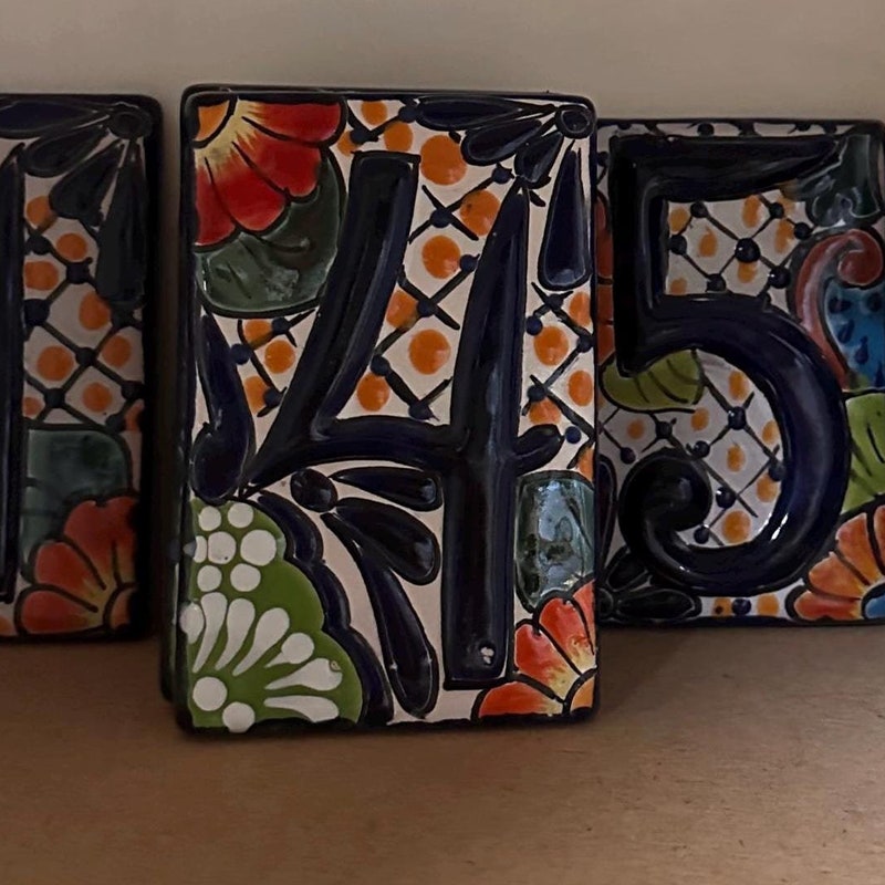 Mexican Tile Numbers - Etsy