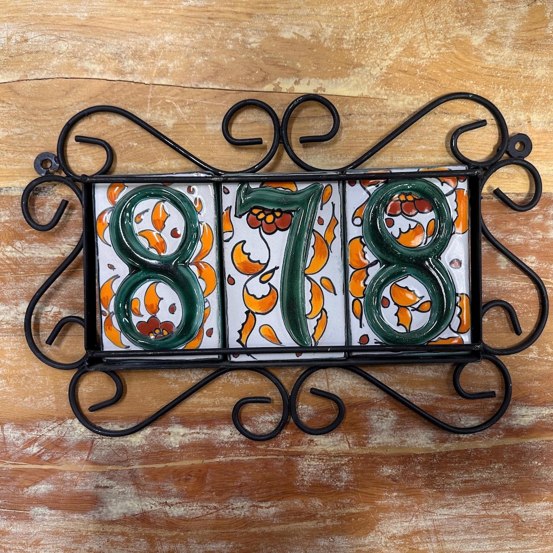 3 Tile Address Frame | Plaque Stand for Ceramic Tiles * Tiles NOT ...