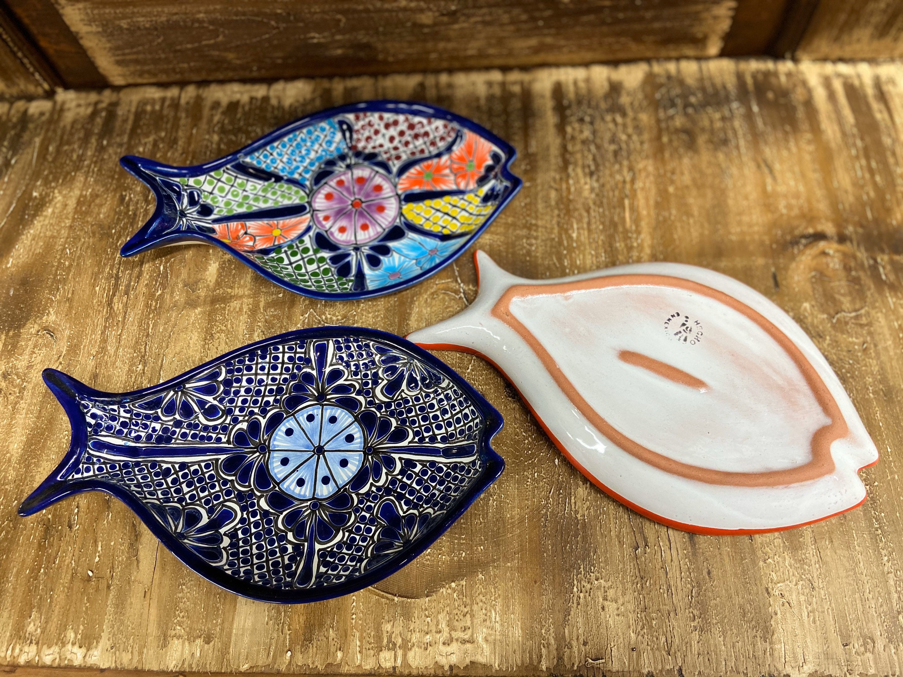 Talavera Fish Shaped Serving Platter Appetizer Plate Change | Etsy