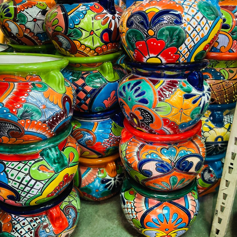 Mexican Pottery Planter - Etsy