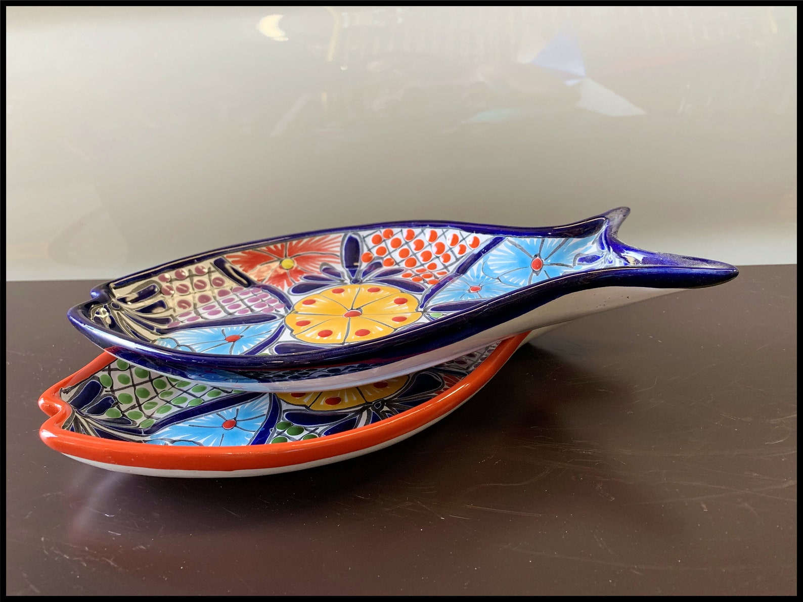 Talavera Fish Shaped Serving Platter Appetizer Plate Change | Etsy