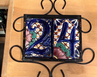 3 Tile Address Frame | Plaque Stand for Ceramic Tiles * Tiles NOT ...