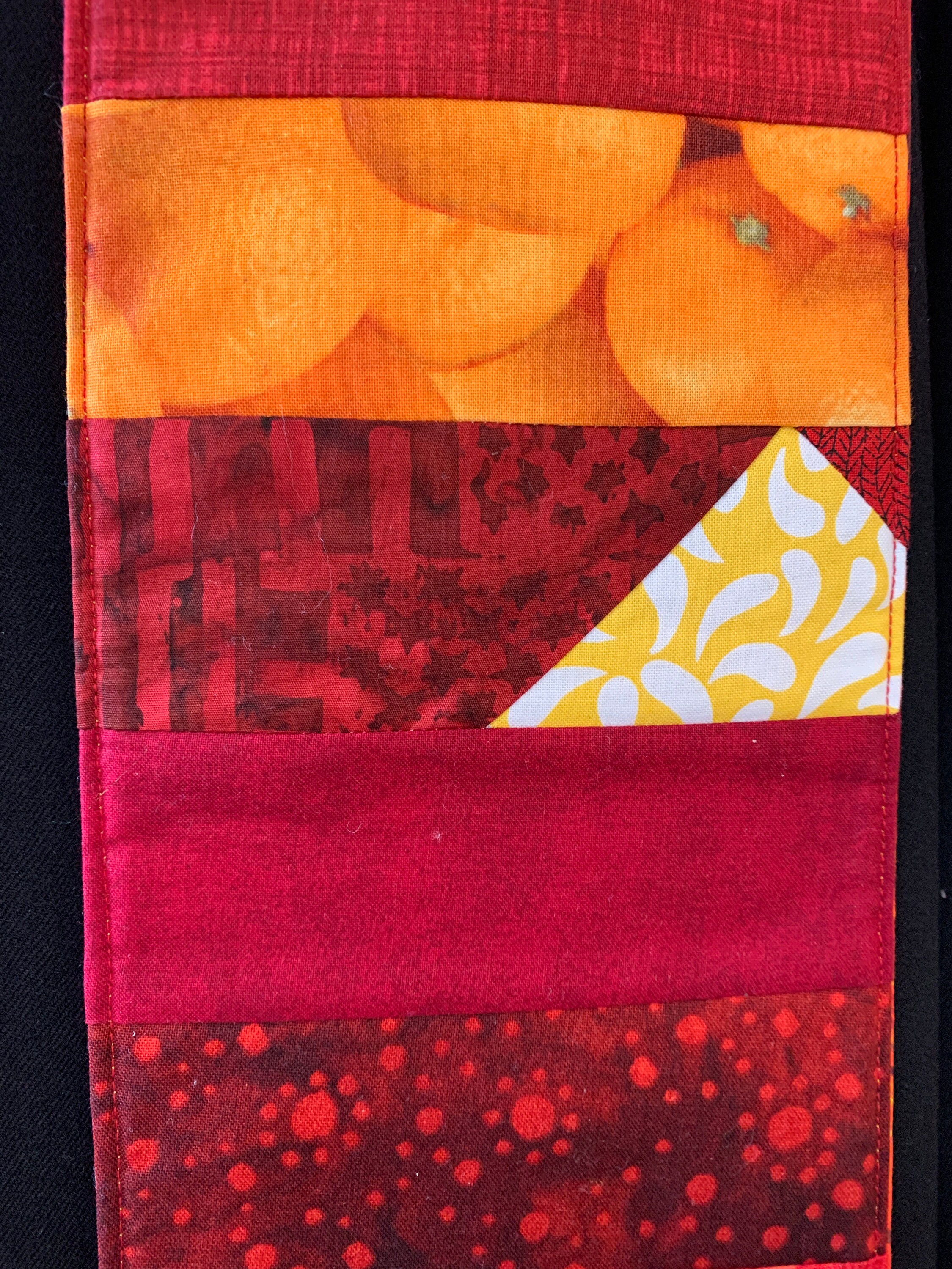 Red and Orange Strip Clergy Stole, Reversible Sunflower Stole 325 - Etsy