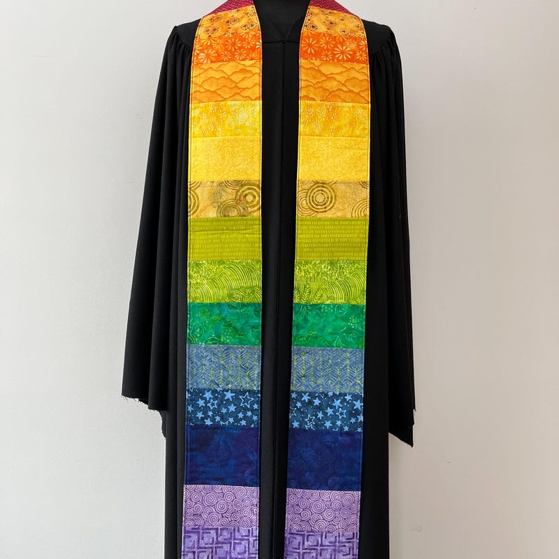 Rainbow Clergy Stole - Etsy