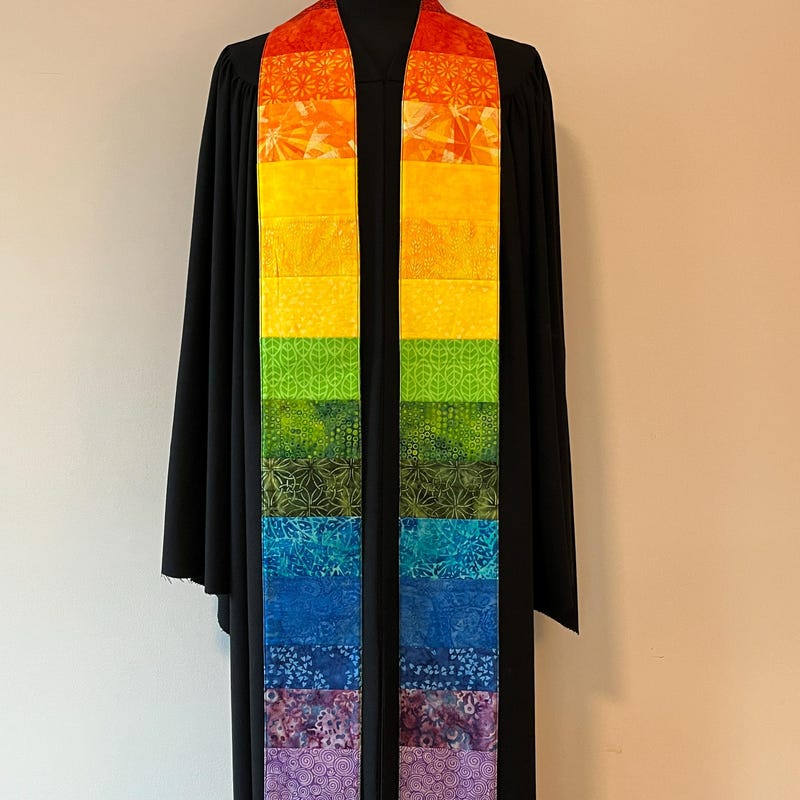 Rainbow Clergy Stole - Etsy