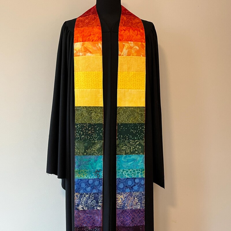 Rainbow Clergy Stole - Etsy