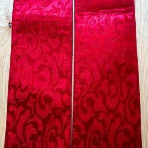 Red Stole With Flame and Dove, Reversible Purple Batik Stole 330 - Etsy