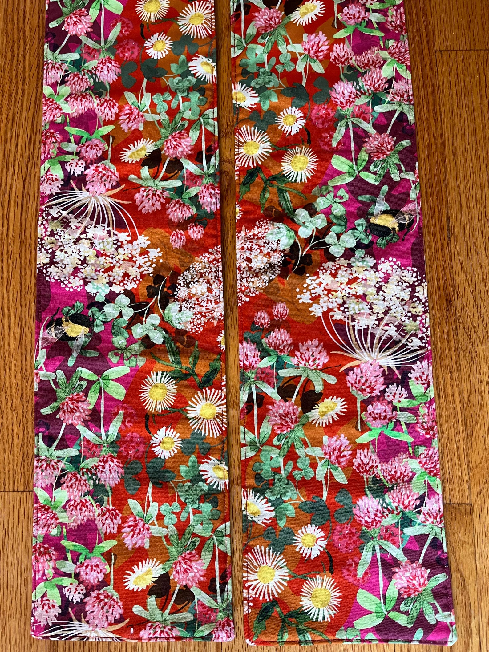 Red and Orange Strip Clergy Stole, Reversible Wildflowers Stole #327 - Etsy