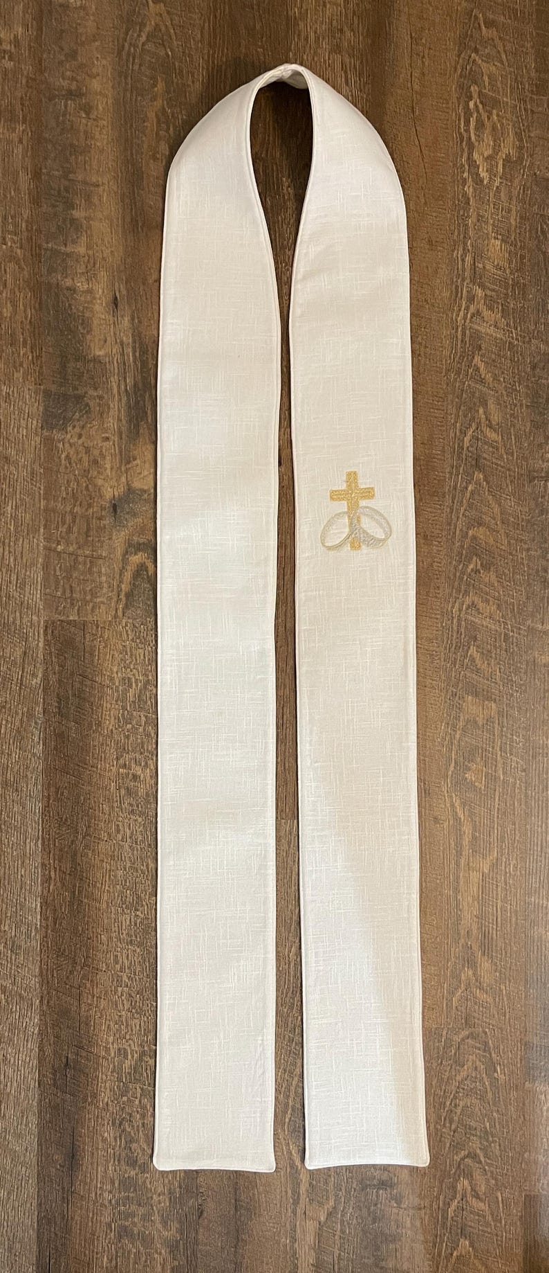 Easter Cross and Shroud Clergy Stole, Reversible Wedding Stole #1149 - Etsy