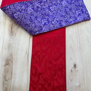 Red Stole With Flame and Dove, Reversible Purple Stole #329 - Etsy