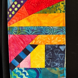 Rainbow Random Patch Clergy Stole, Reversible Blue Batik Stole, 142 - Etsy