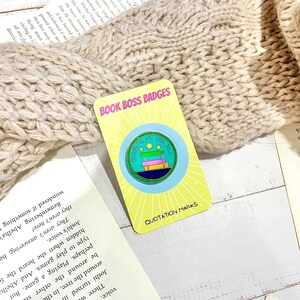 Book Boss Enamel Pins | Quotation Marks - Etsy