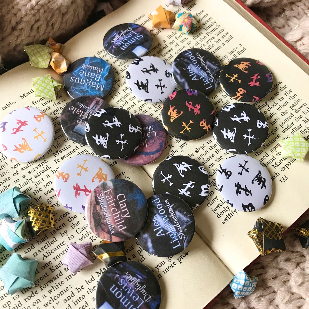 Shadowhunter Badges Rune Badges Bookish Badge Set - Etsy