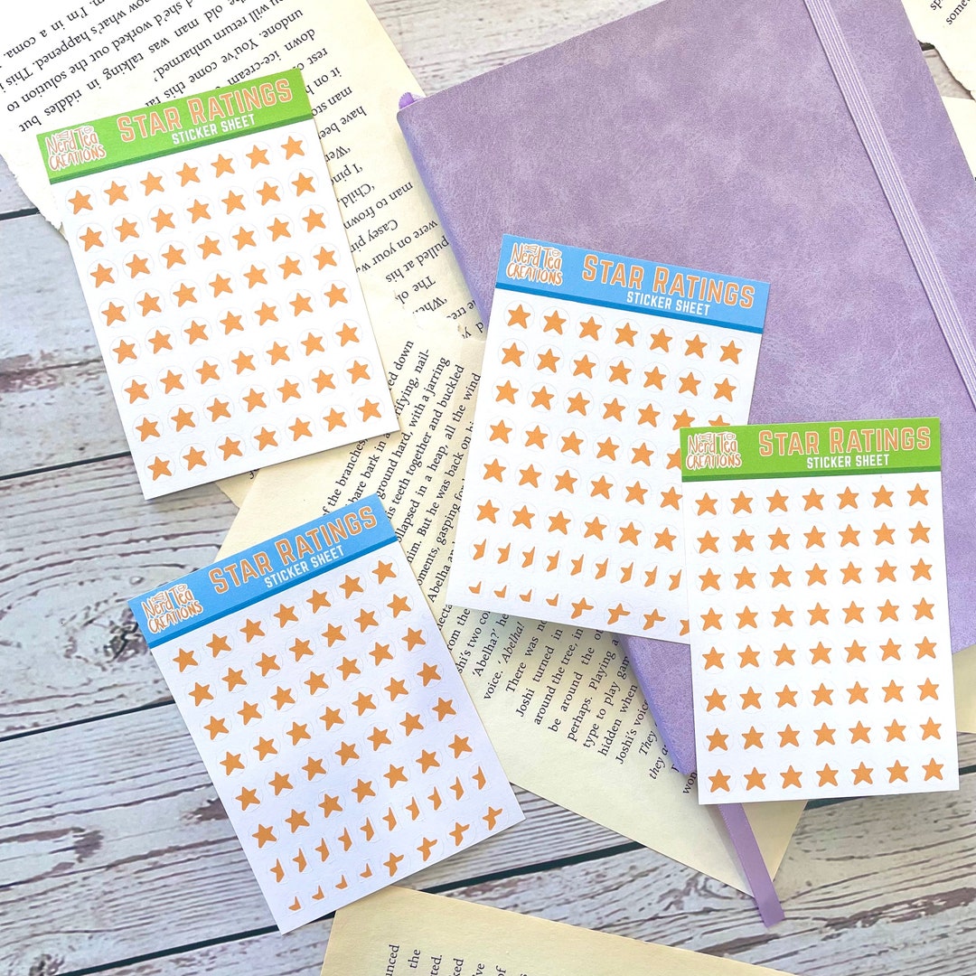 Star Rating Sticker Sheets - Etsy