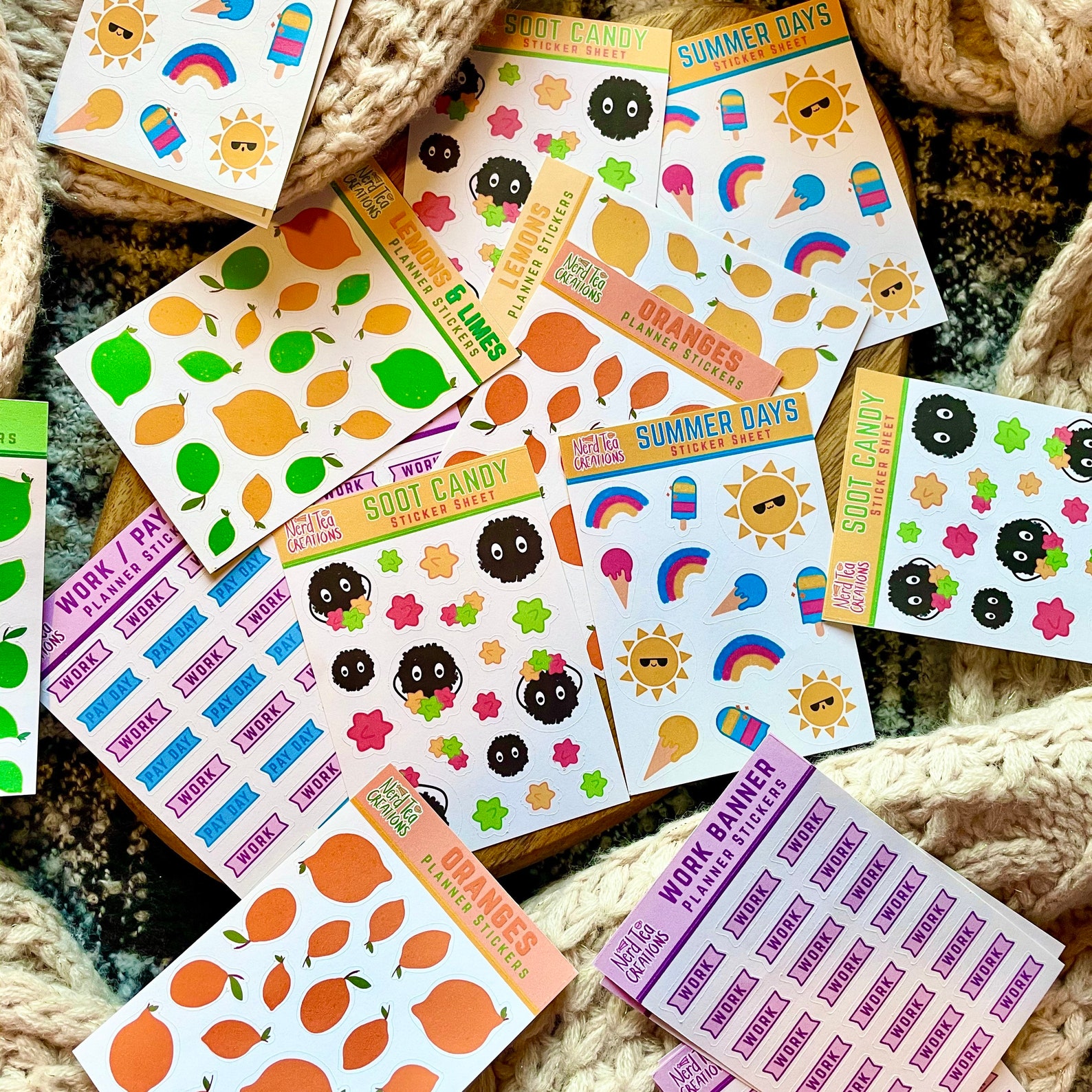 Random Sticker Sheet Bundle 5x Sticker Sheets - Etsy