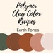 Polymer Clay Color RecipePolymer Clay Color MixingEarth | Etsy