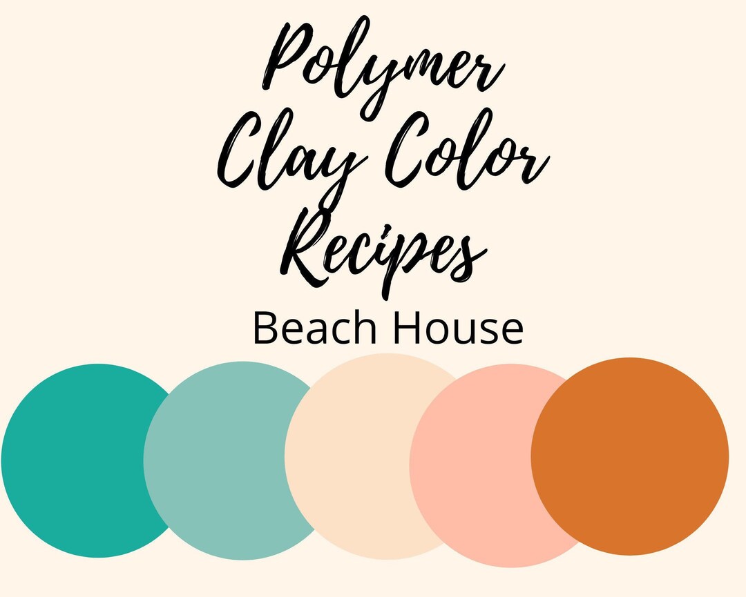 Polymer Clay Color Recipe,polymer Clay Color Mixing, Digital Recipe ...