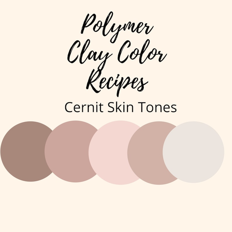 Cernit Polymer Clay Color Recipepolymer Clay Color Mixing - Etsy