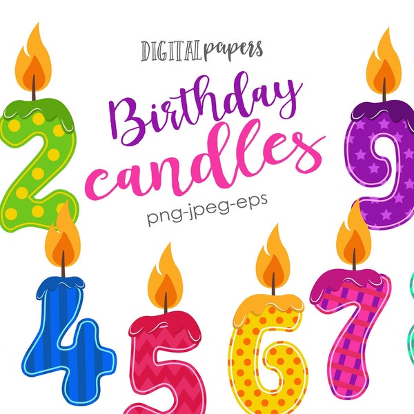 Number Clipart - Etsy