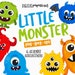 Little Monster Clipart, Monsters Clip Art, EPS File, PNG Clipart ...