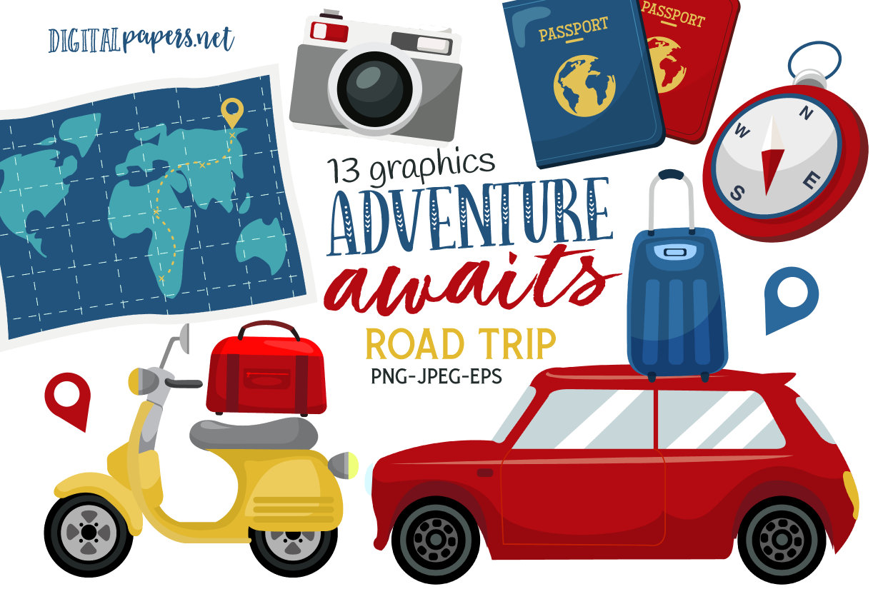 Road Trip Car Clip Art