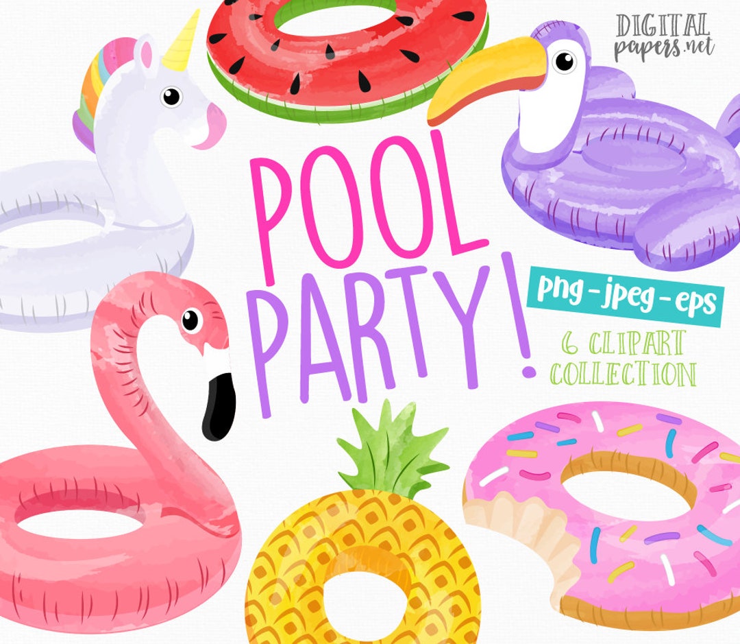 Float Clipart, Pool Party Clip Art, Png Clipart, Flamingo, Unicorn ...