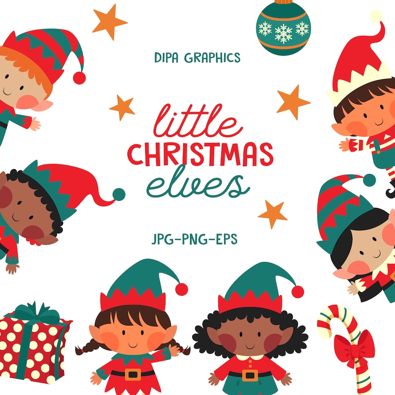 Elf Clipart - Etsy