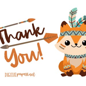 Tribal Clipart, Woodland Animals, Fox, Bear, Owl, Rabbit, Forest ...