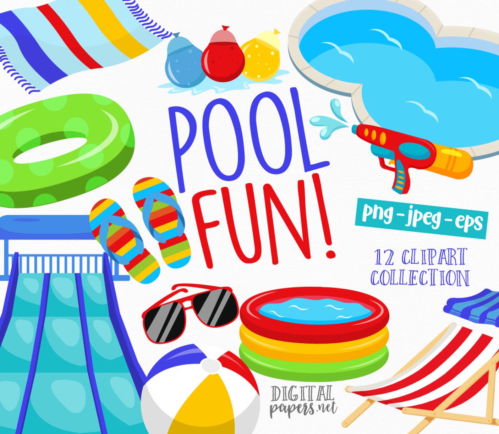 Pool Clipart, Pool Party Clip Art, Png Clipart, Float Clipart, Donut ...