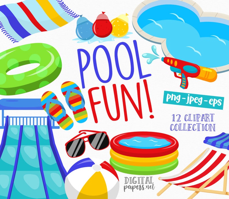 Pool Clipart, Pool Party Clip Art, png Clipart, Float Clipart, Donut ...