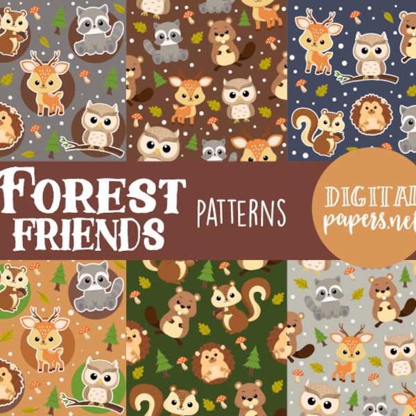 Forest Clipart - Etsy