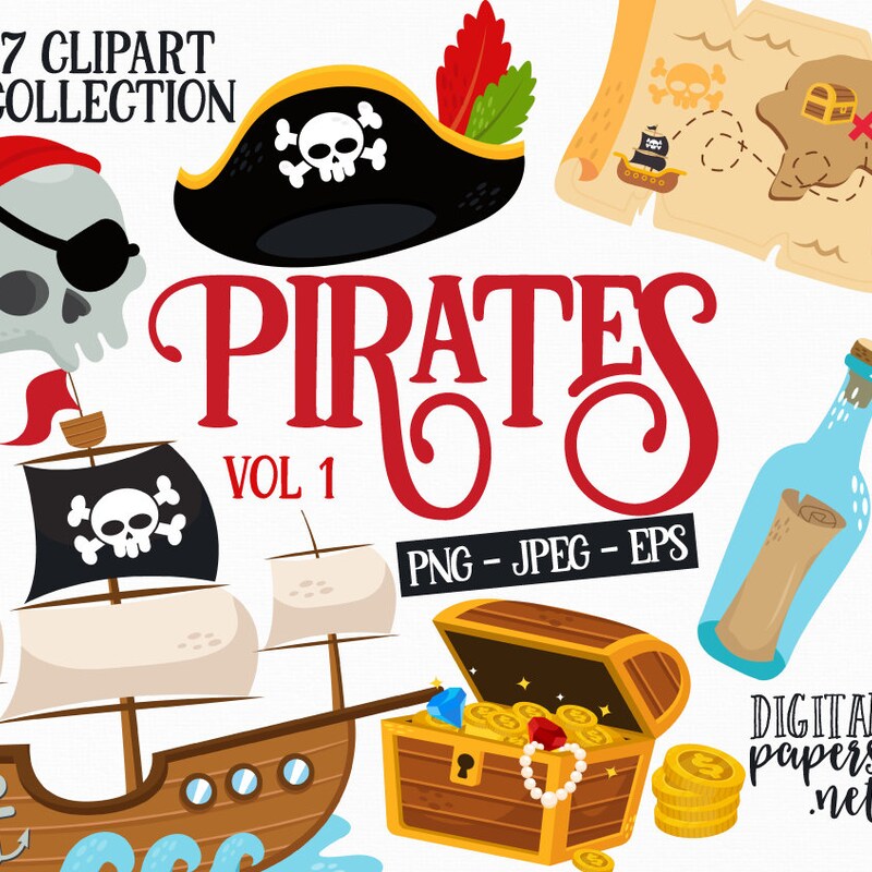 Pirate Clip Art - Etsy