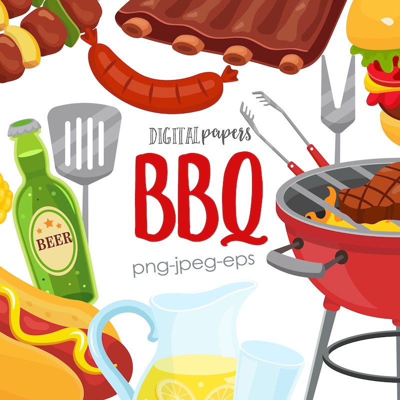 Bbq Clipart - Etsy